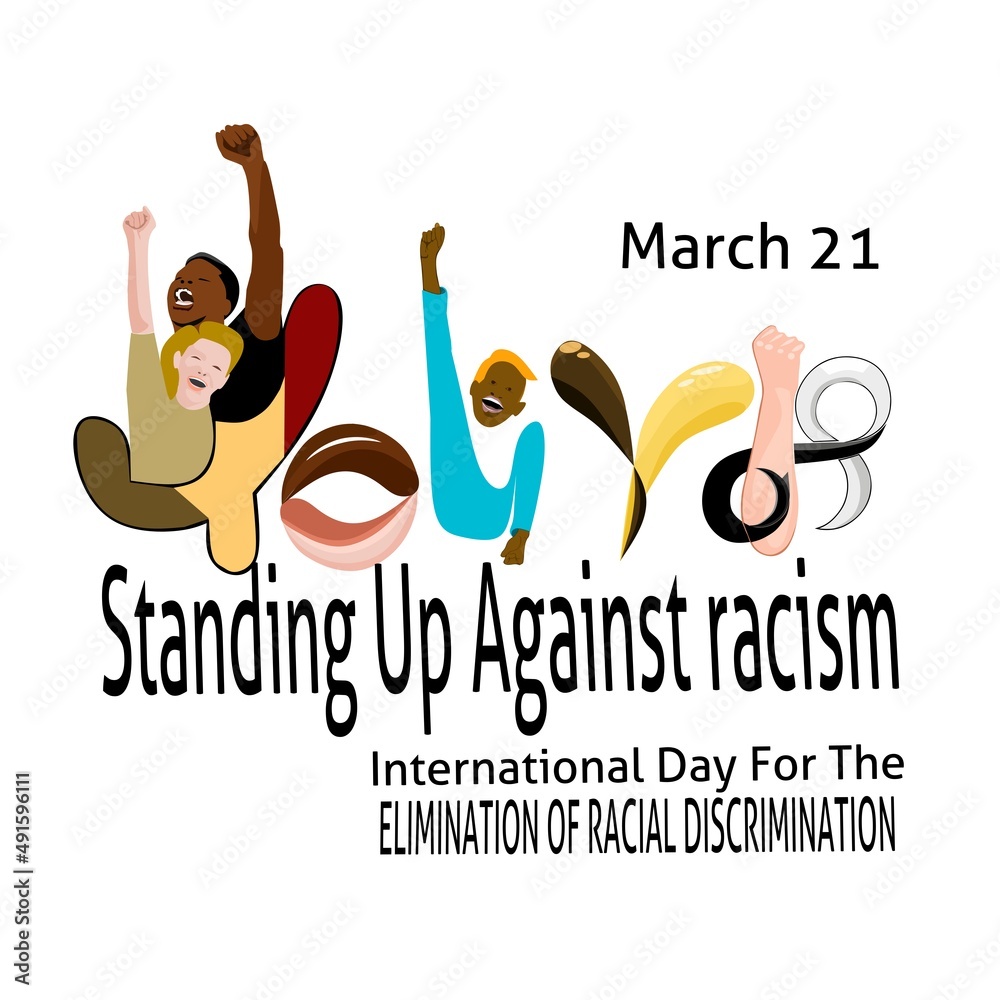 Youth standing up against racism logo design for International Day For ...