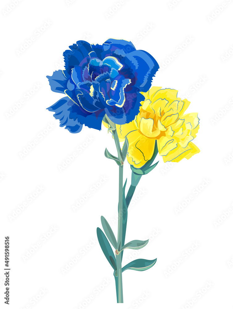 Yellow Carnation Flower Bouquet