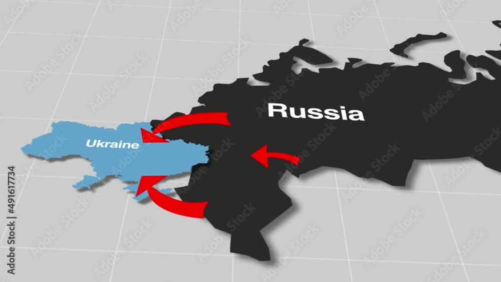 Animated map of the concentration of Russian troops on the border with ...