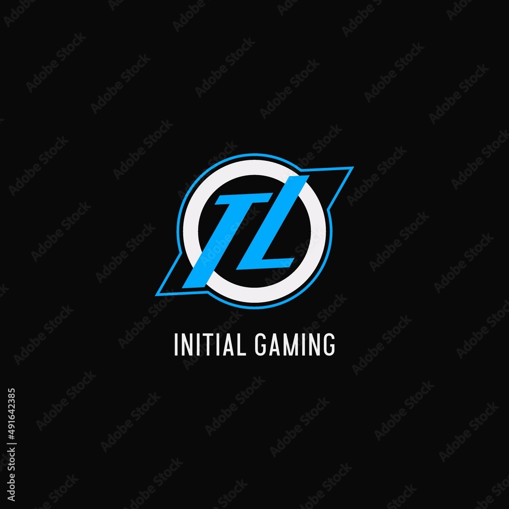 Initial TL logo circle line, creative esport team logo monogram style ...