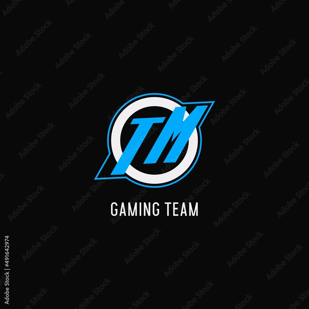 Initial TM logo circle line, creative esport team logo monogram style ...