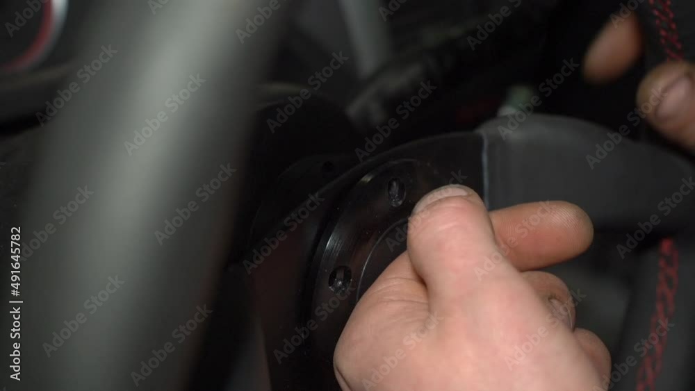 Car repair and maintenance workshop. View of the breakdowns inside the ...