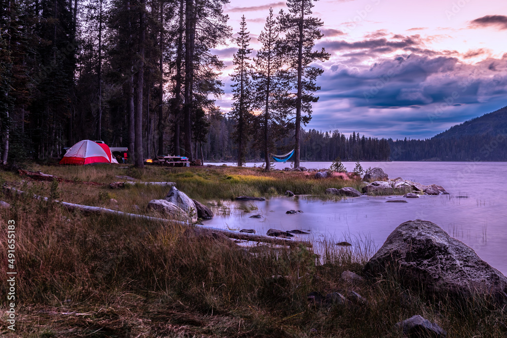 Juniper Lake at Mt. Lassen National Park Stock Photo | Adobe Stock