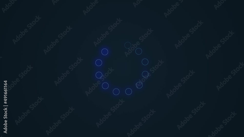 Loading bar, circle in progress. Video animation on transparent ...