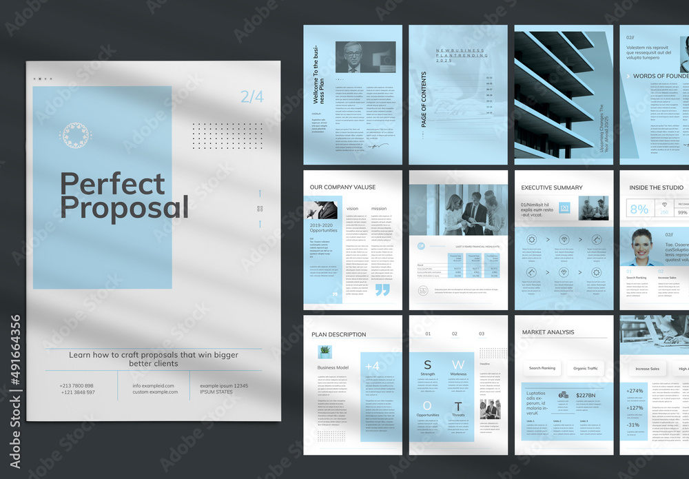 Proposal Layout Stock Template | Adobe Stock