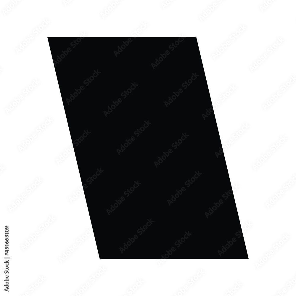 parallelogram shape illustration vector graphic. basic shape perfect ...