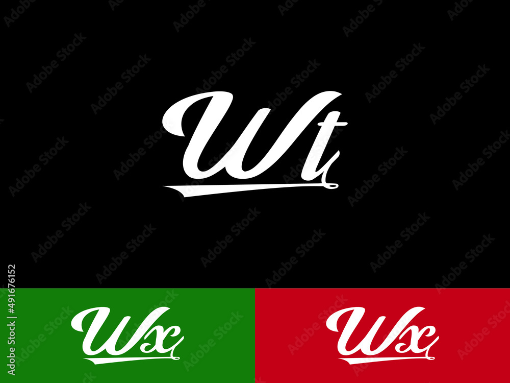 Luxury WT Signature Beauty Logo, Letter wt w&t Logo Signature Letter ...