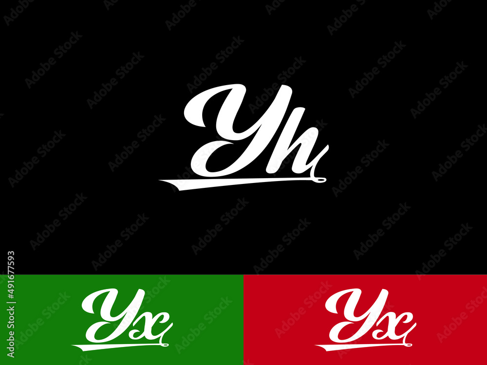 Letter YH Signature logo, Signature Yh y&h typography letter logo image ...