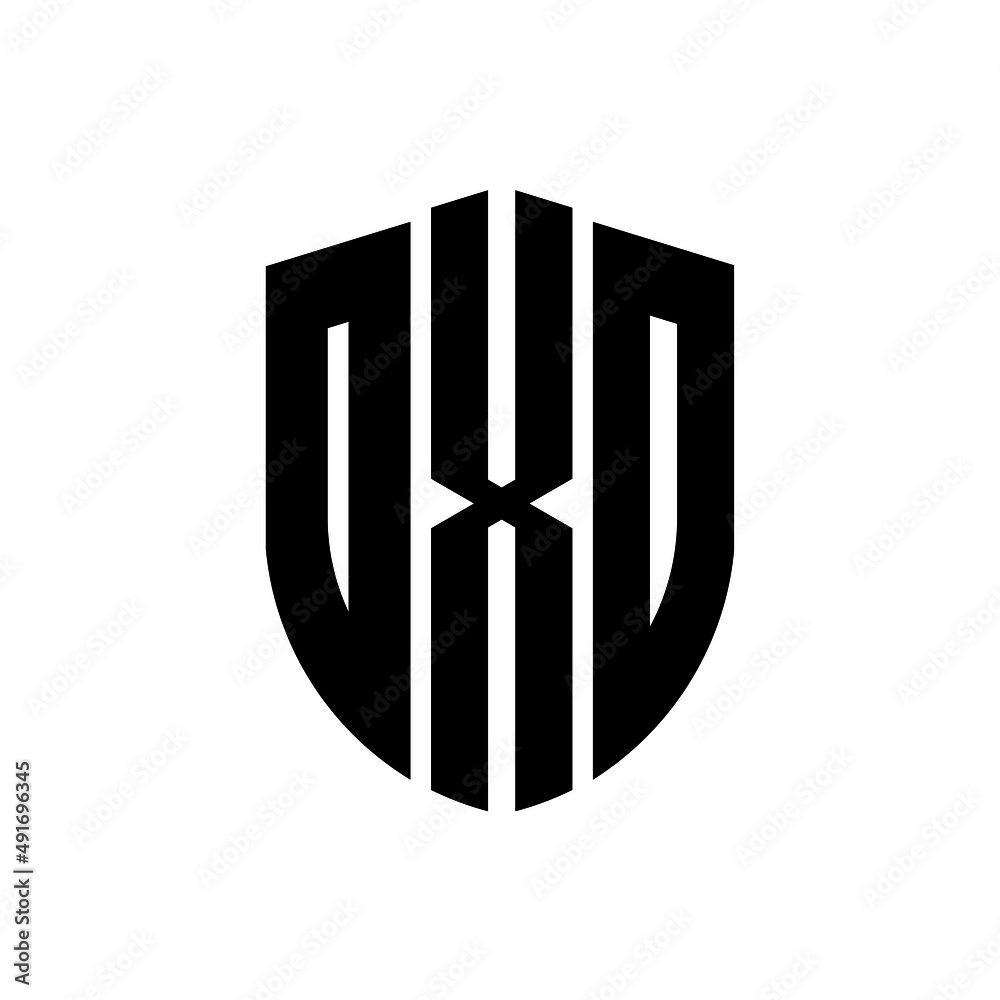 OXO letter logo design. OXO modern letter logo with black background ...