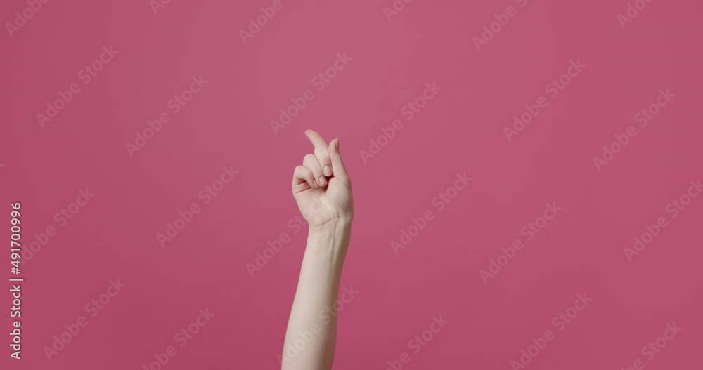 Finger signal. Disapproving gesture. disagree or no sign, not allowed ...