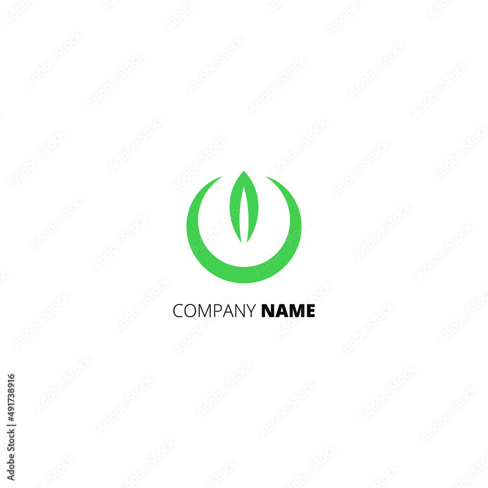 Power leaf logo template design. This logo was created by combining the ...