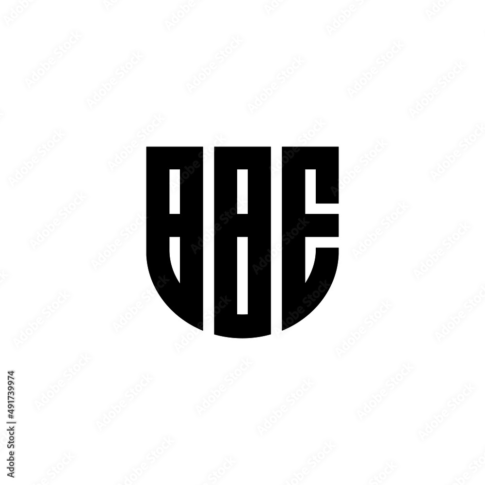 BBE letter logo design with white background in illustrator, vector ...
