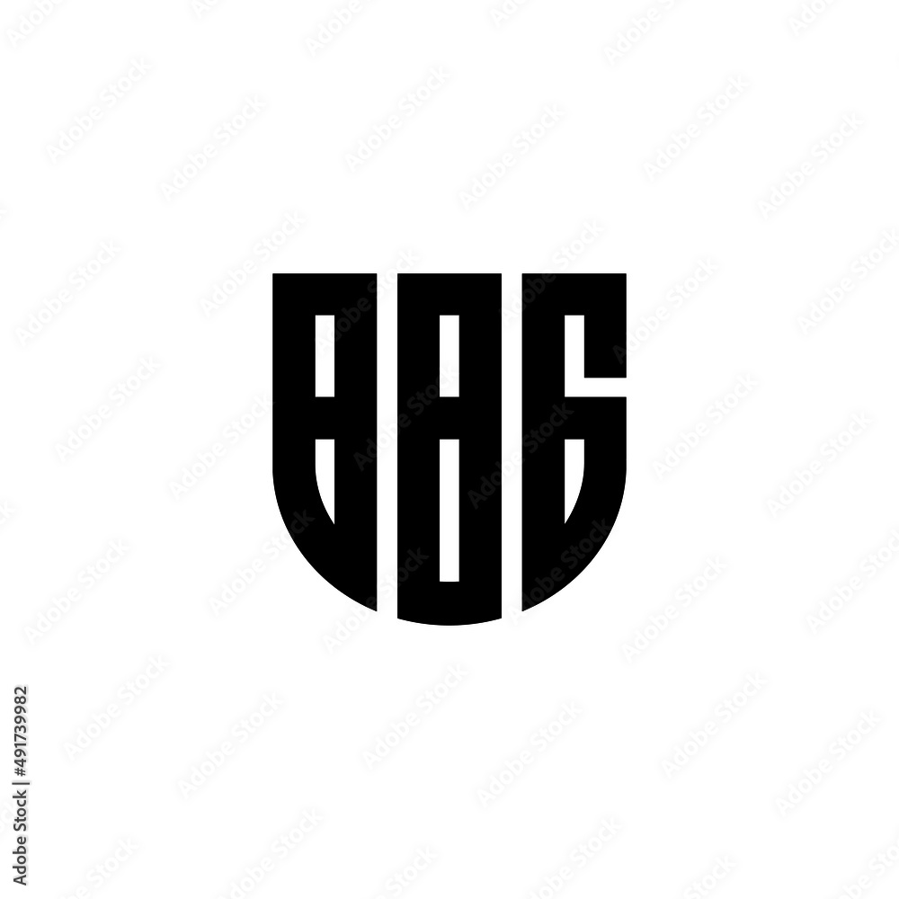 Vetor do Stock: BBG letter logo design with white background in ...