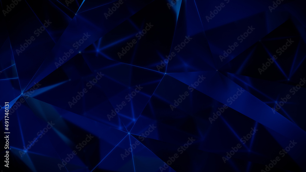 Digital Brain Neural Network. Machine Learning Concept. Blue Tech ...