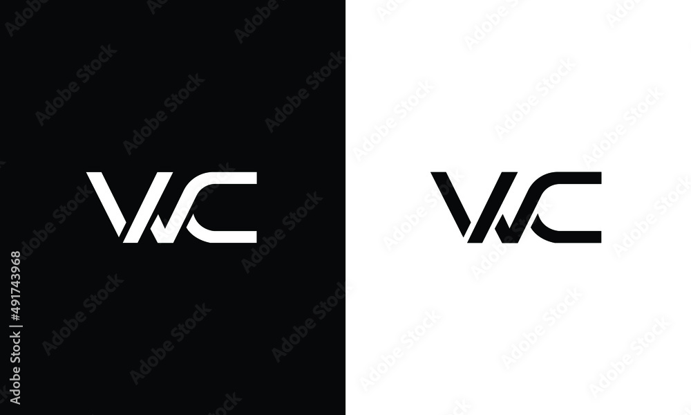 WC Logo. Vector Graphic Branding Letter Element. Stock Vector | Adobe Stock