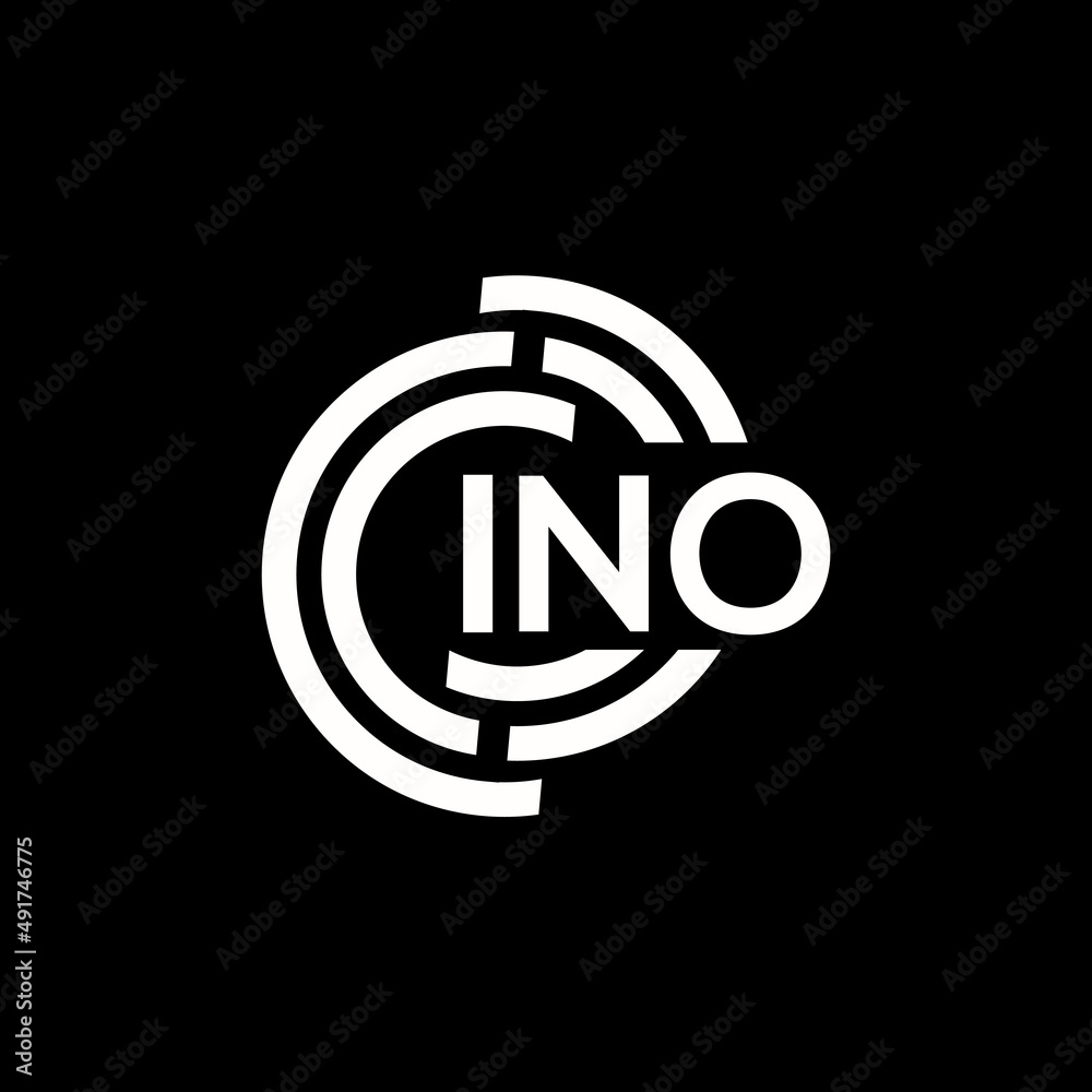 INO letter logo design. INO monogram initials letter logo concept. INO ...