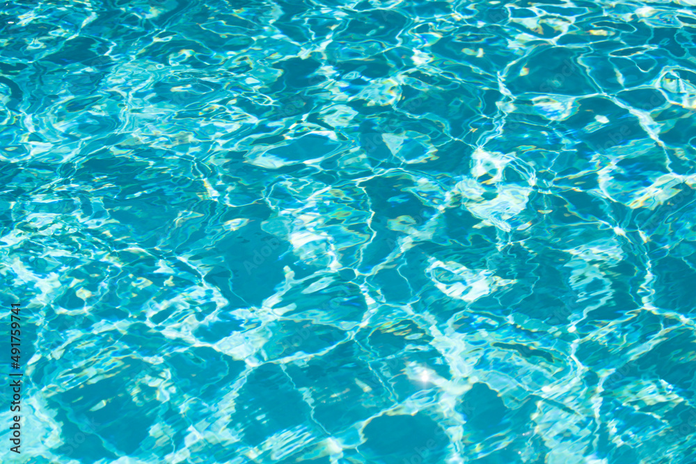 Water in swimming pool, background with high resolution. Wave abstract ...