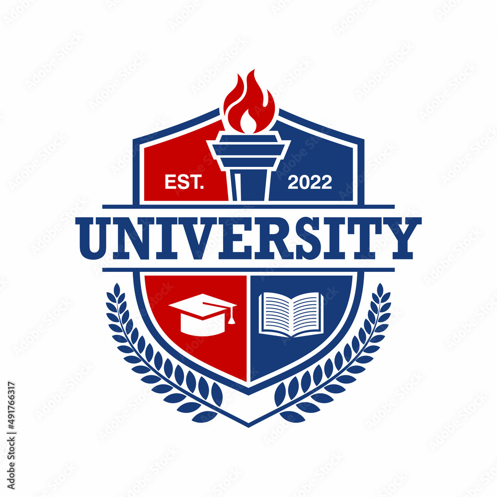 University education logo design vector template Stock Vector | Adobe Stock