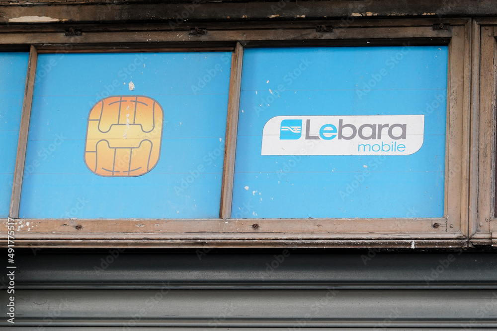 Lebara mobile logo text and brand sign of mobile virtual network ...