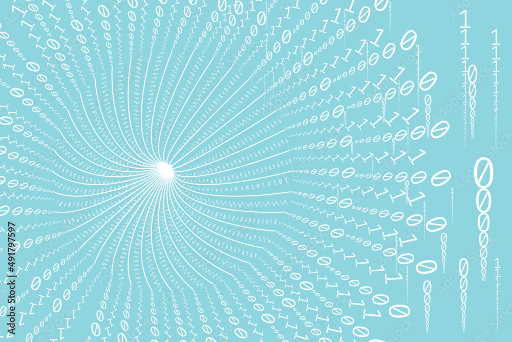Binary code background. Big data visualization background. Big data ...