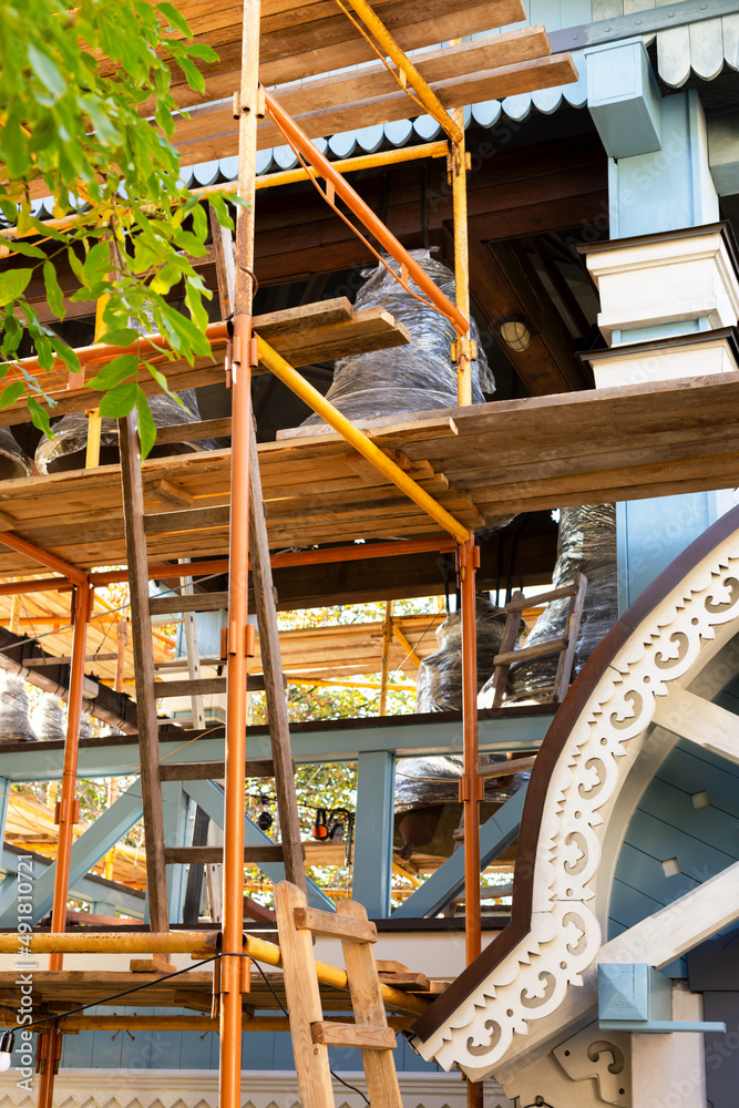 Bell tower renovation Stock Photo | Adobe Stock