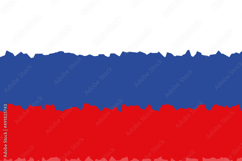 Russia. Flag of Russia. Horizontal design. llustration of the flag of ...