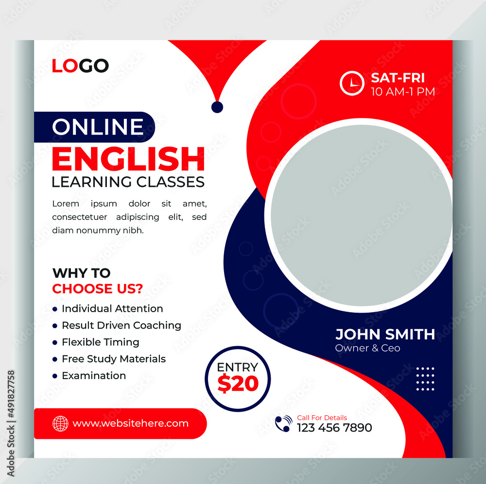 Vetor De Modern Social Media Post Ads Banner Design Template For Online Vetor De Modern Social Media Post Ads Banner Design Template For Online