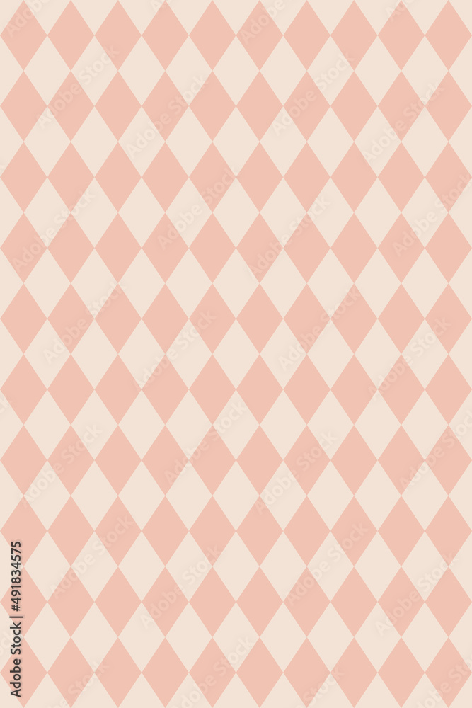 Pink Diamond Pattern Wallpaper