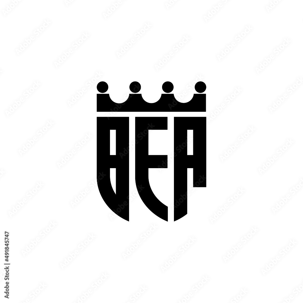 BFA letter logo design with white background in illustrator, vector ...