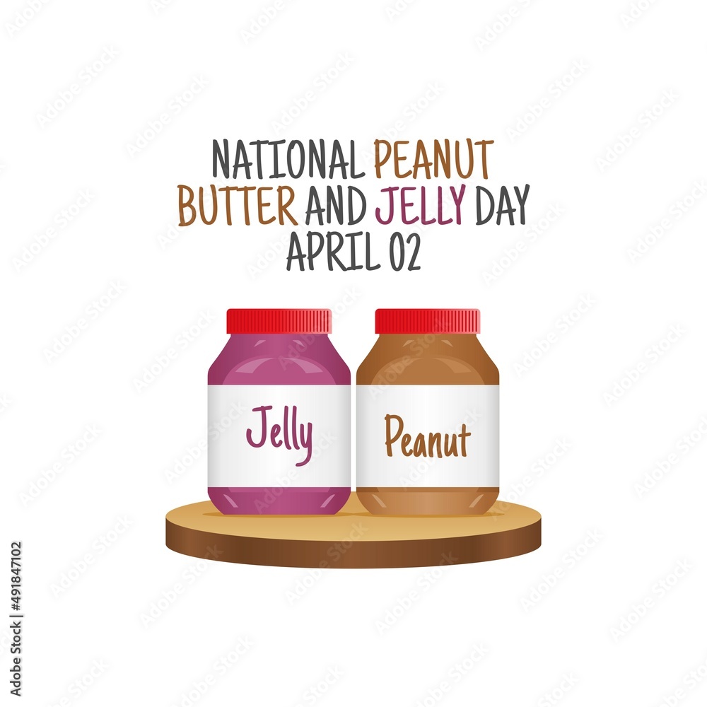 vector graphic of national peanut butter and jelly day good for ...