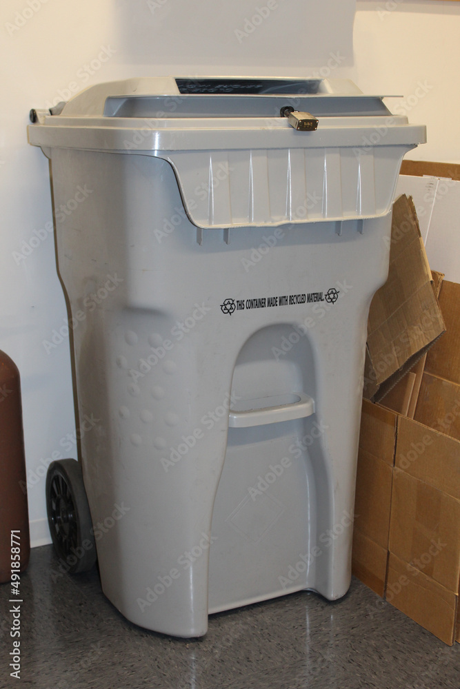 Paper Recycling Bin For Office Use. Stock Photo | Adobe Stock