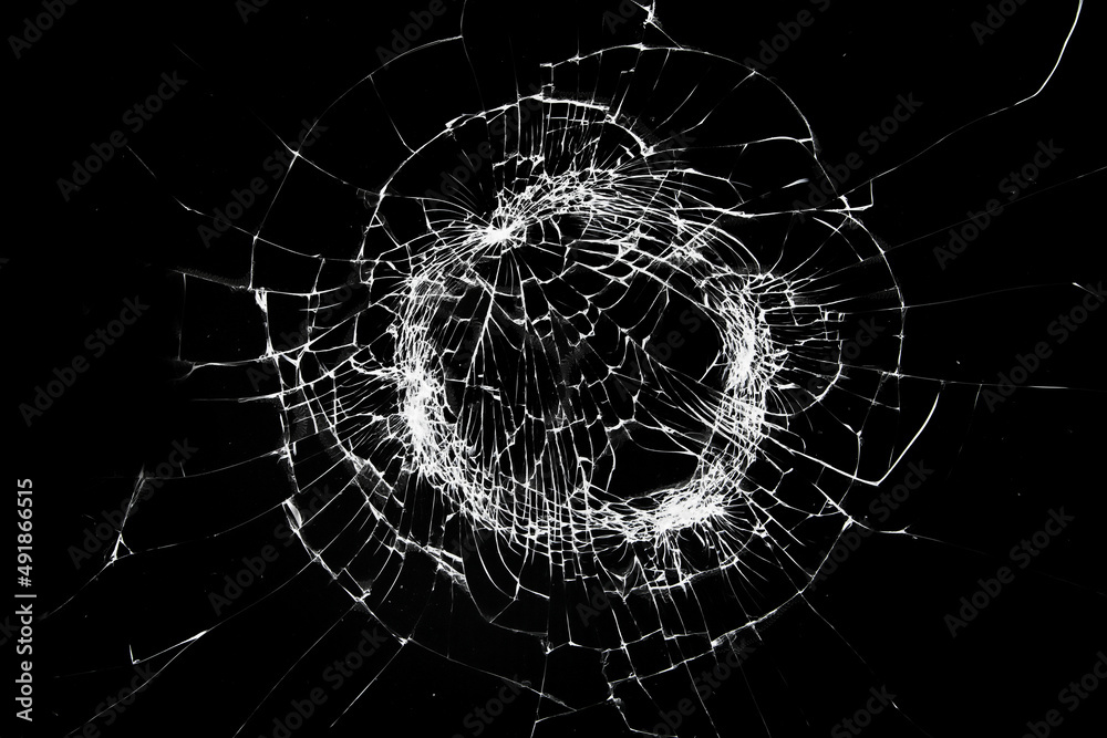 Texture broken glass with cracks. Abstract of cracked screen Smartphone ...