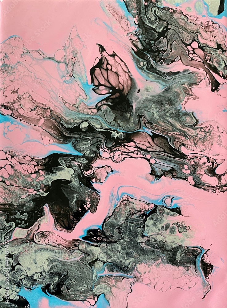 Abstract fluid art background illustration wallper unique artwork ...