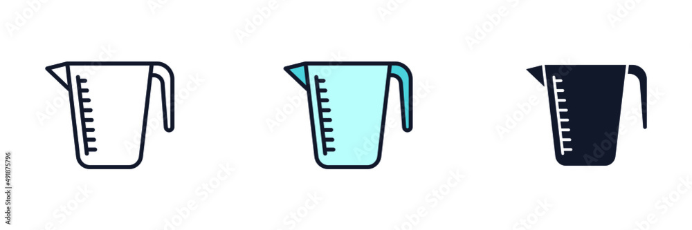 measuring cup icon symbol template for graphic and web design ...