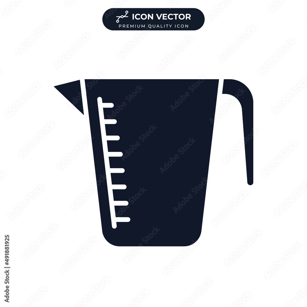 measuring cup icon symbol template for graphic and web design ...
