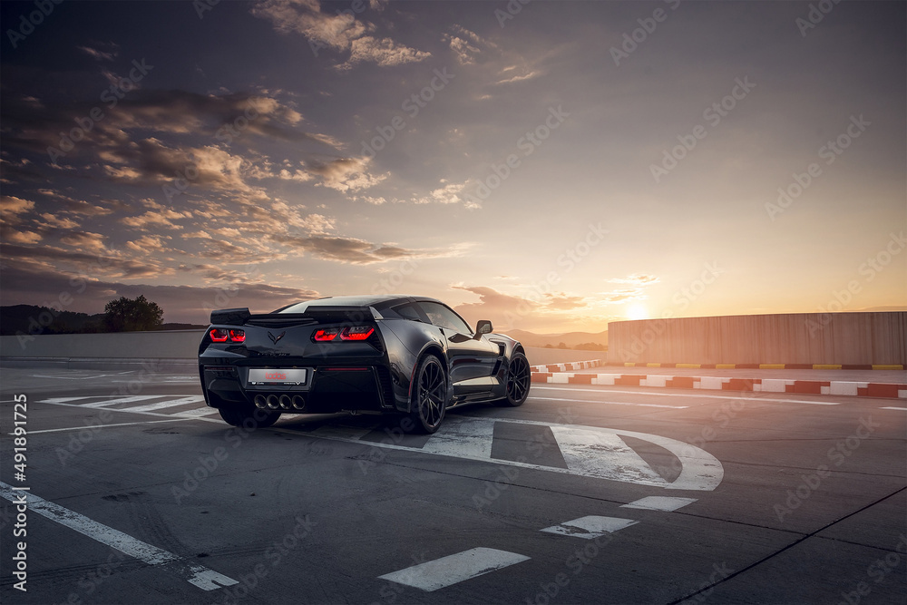 Black Corvette Wallpaper