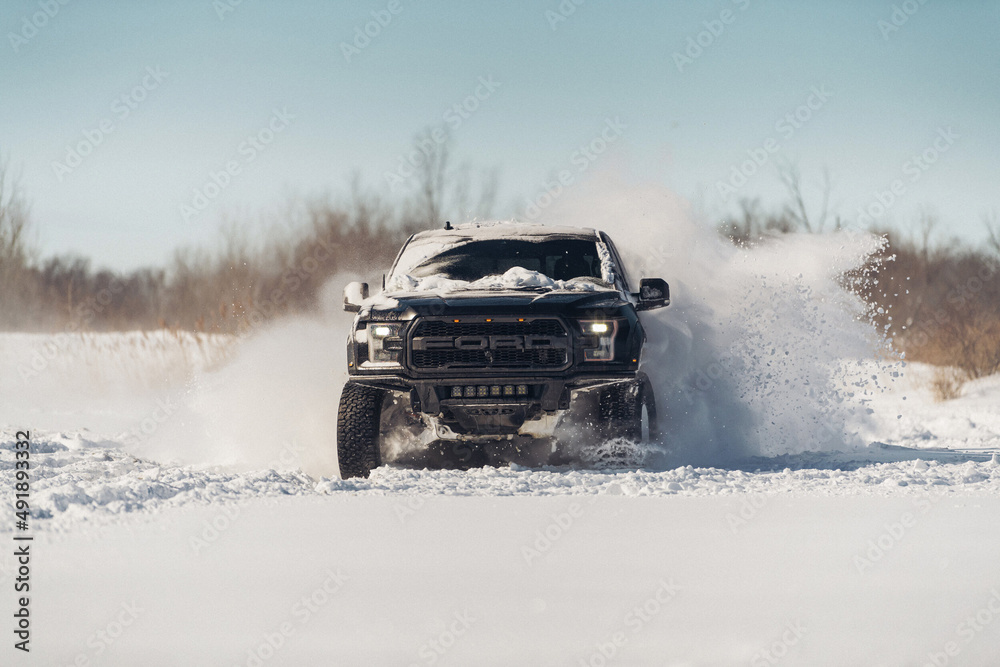 Munich, Germany - January 2020: truck pickup Ford F-150 Raptor in the ...