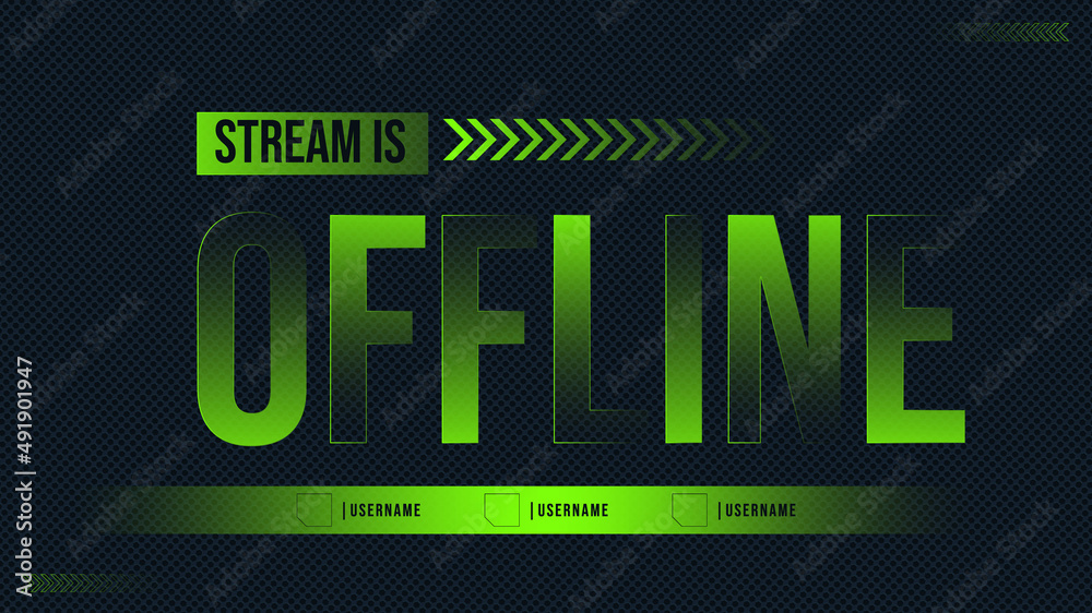 Offline gaming background template for streamer . Starting gaming ...