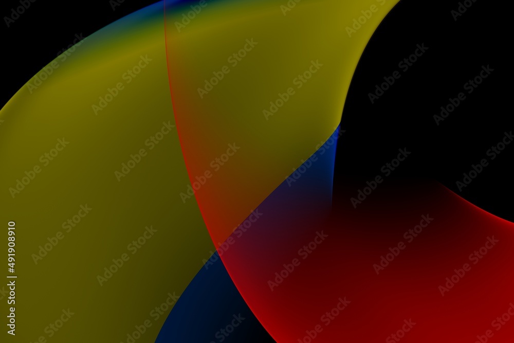 Abstract illustration of the cross movement of waves representing with ...