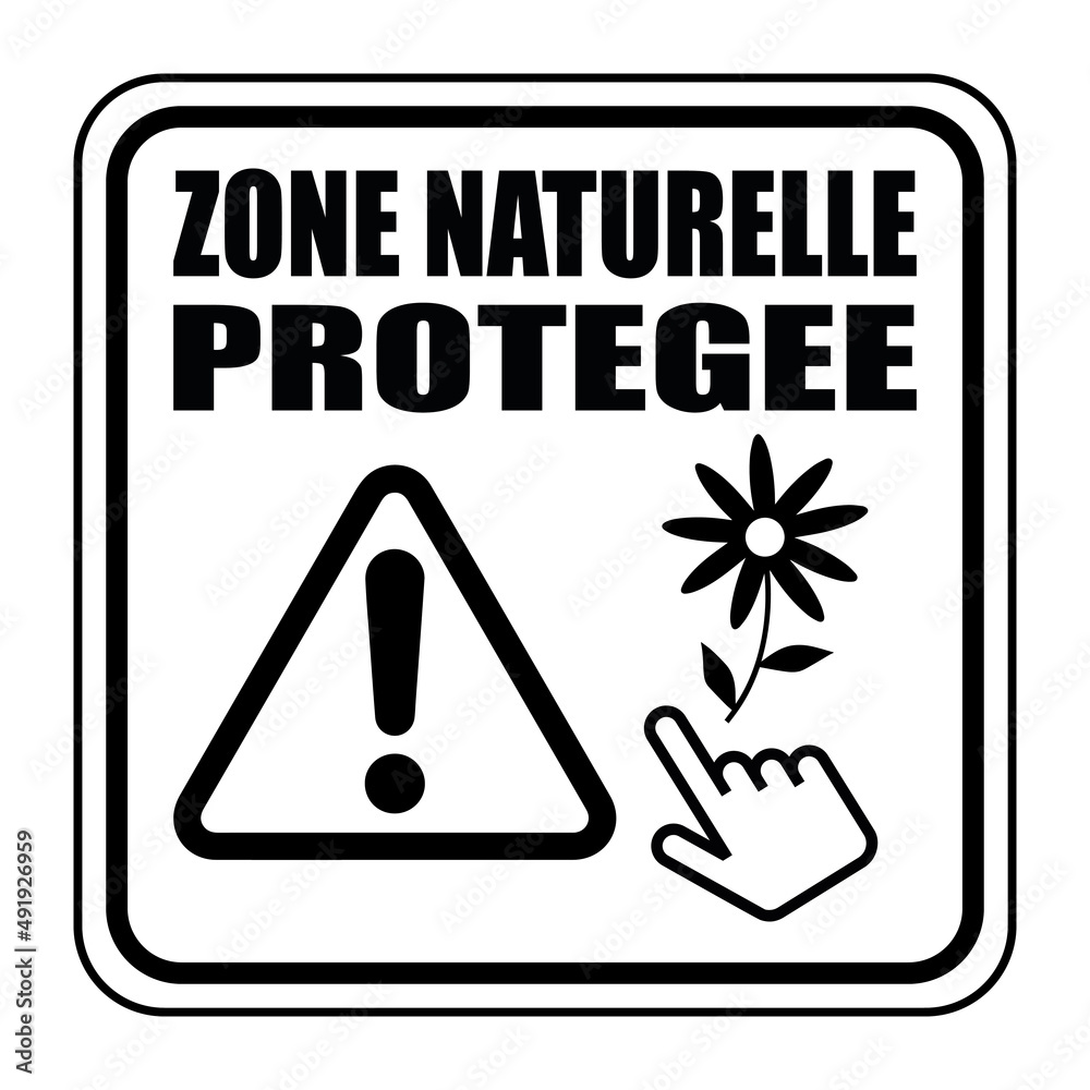Logo zone naturelle protégée. Stock Vector | Adobe Stock