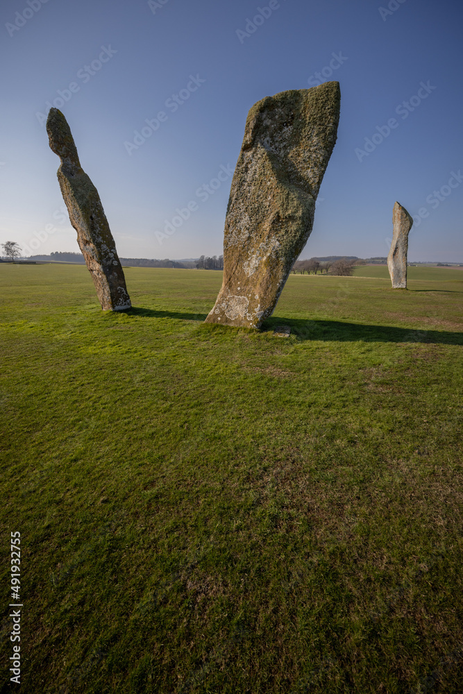 Neolithic Standing Stones in Scotland Stock Photo | Adobe Stock
