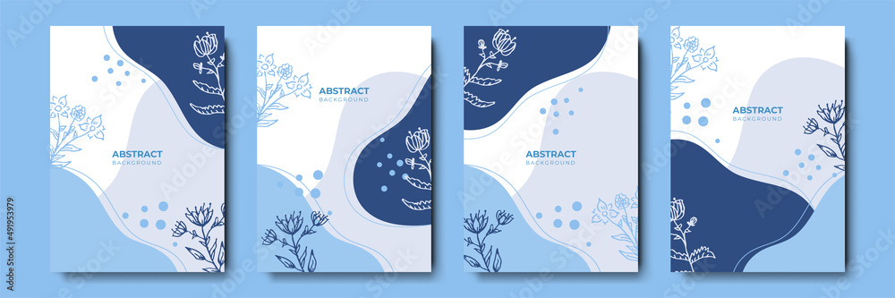 Vector design templates in simple modern style with copy space for text ...