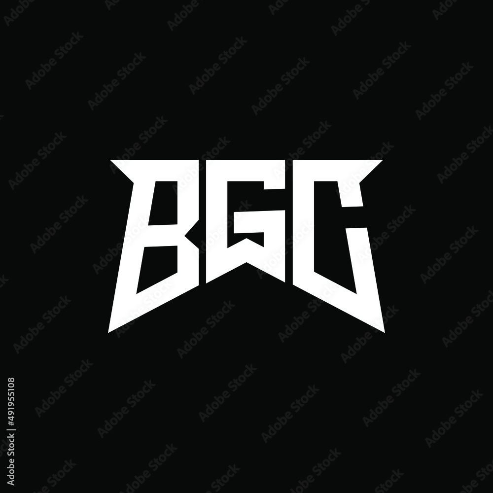 BGC letter logo design on black background. BGC creative initials ...