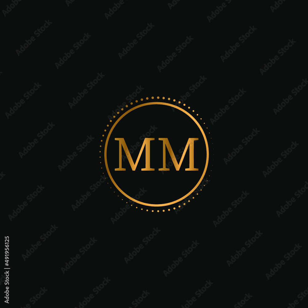 MM letter design for logo and icon.vector illustration. Stock Vector ...
