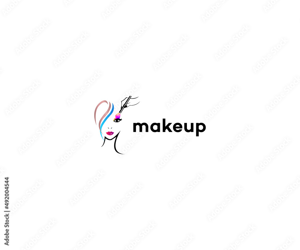 Makeup Logo Design vector Template Stock Vector | Adobe Stock