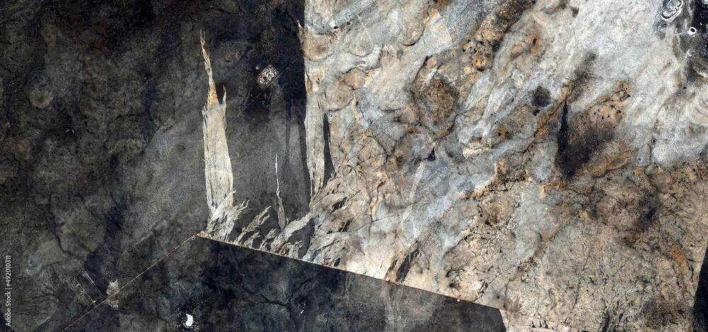 abstract landscape of the deserts of Africa from the air emulating the ...