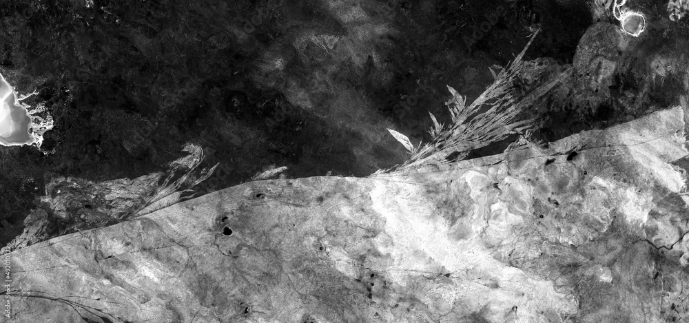 abstract landscape of the deserts of Africa from the air emulating the ...