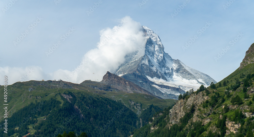 El monte Cervino, Matterhorn, Mont Cervin o Le Cervin o Hore o Horu, la ...