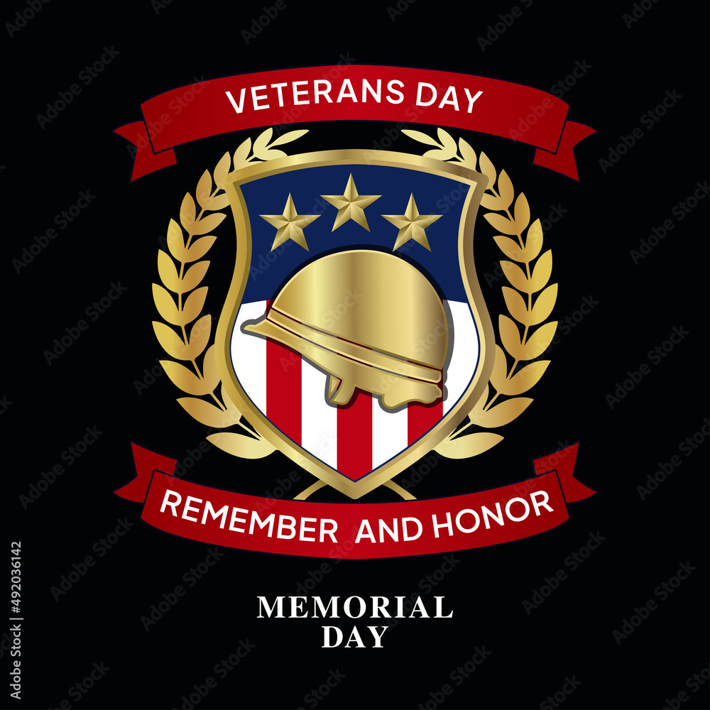 Veterans Day. Honoring all who served . Badges, Symbols of Remember and ...