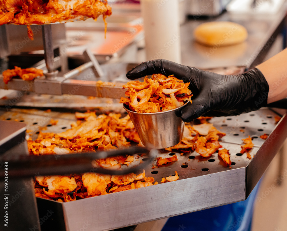 doner fastfood durum kebab Turkish fast food Stock Photo | Adobe Stock